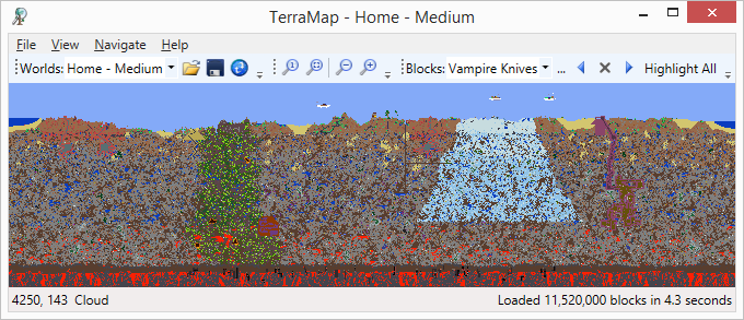 TerraMap para Terraria - Terraria-Game.com