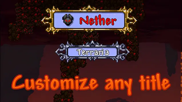 Biome Titles mod for Terraria - Terraria-Game.com