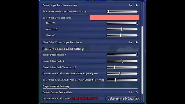 Rare Drop Notification mod for Terraria - Terraria-Game.com