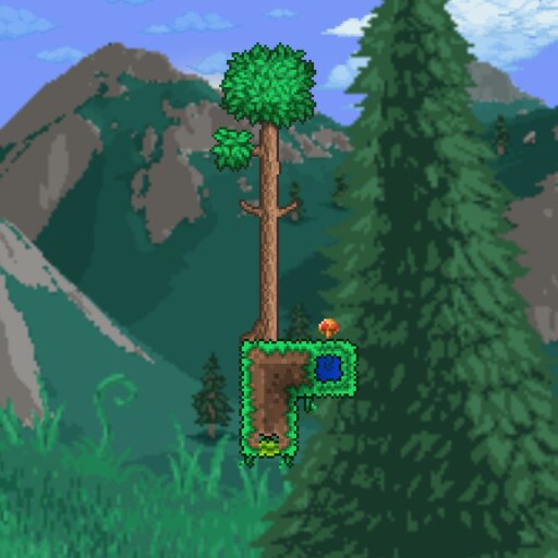 Skyblock Challenge map for Terraria - Terraria-Game.com