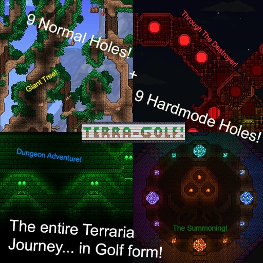 Terra-Golf! map for Terraria - Terraria-Game.com